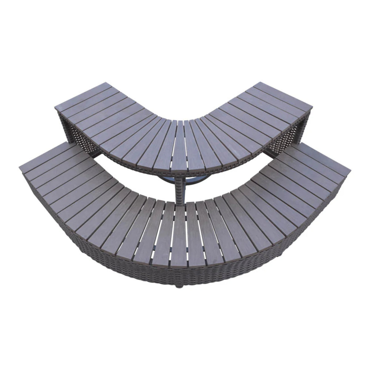 Canadian Spa Corner Steps - Square Surround Furniture — Outdoor Iconic