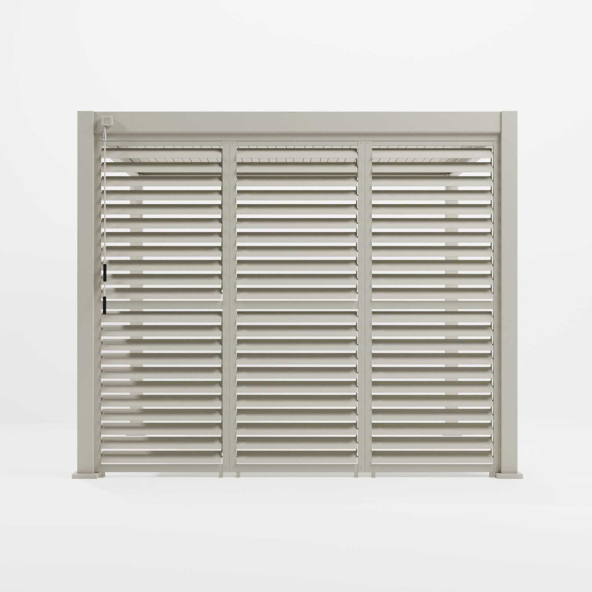 Nova Titan 1m Adjustable Louvre Side Wall for 3m Titan Pergola - Pebble ...