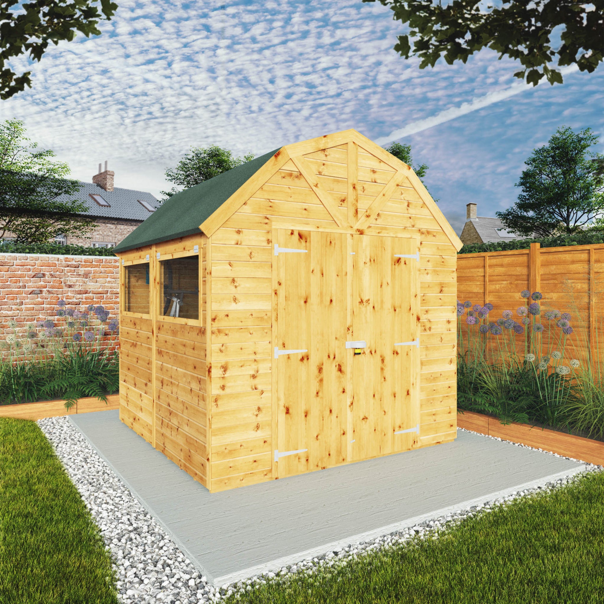Mercia 8ft x 8ft Premium Shiplap Dutch Barn — Outdoor Iconic